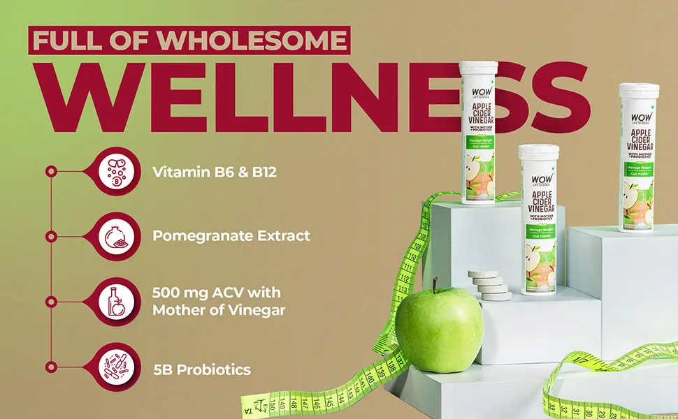 Buy Apple Cider Vinegar Probiotics Tablets at Best Price