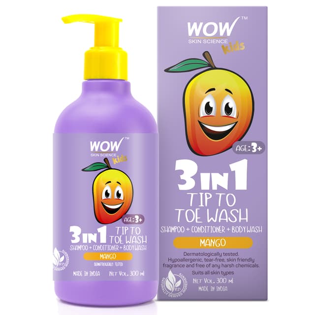 3-in-1 Tip to Toe Wash - Mango Kids Shampoo + Conditioner + Body Wash ...